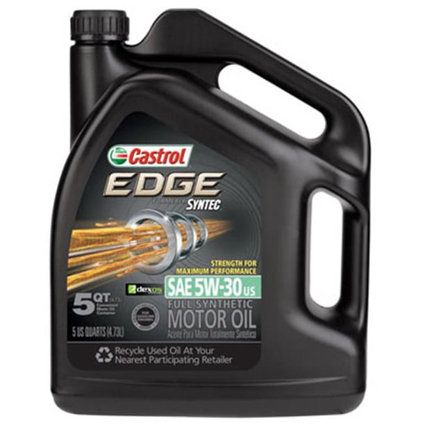 BP Lubricants 03084 5 Quart, Castrol 5W30 Edge Motor Oil, Pack of 3 ...