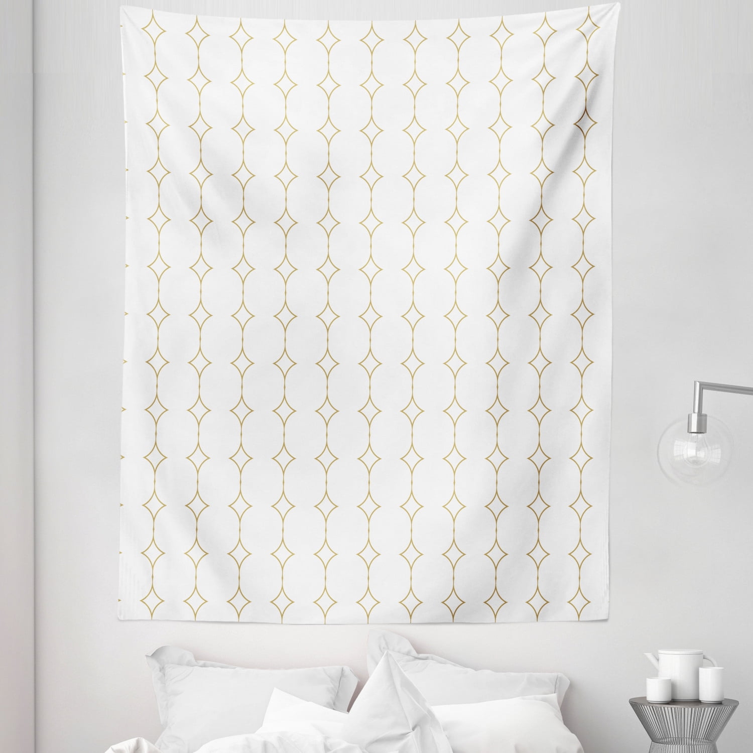 Geometric Tapestry, Ornamental Stars Pattern in Vertical Direction ...