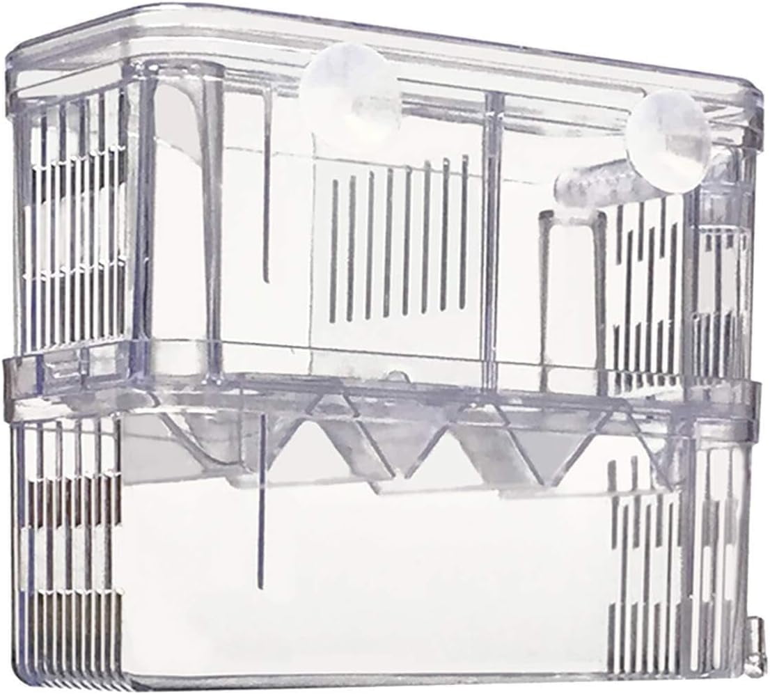 Aquarium Fish Breeding Box Acrylic Hatchery Incubator Tank with Suction ...