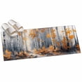 Abstract Autumn Forest Natural Scene Rectangle Area Rug 2x6ft,Living ...