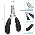 5PCS Podiatrist Toenail Clippers Set, Nail Clippers Set for Seniors ...
