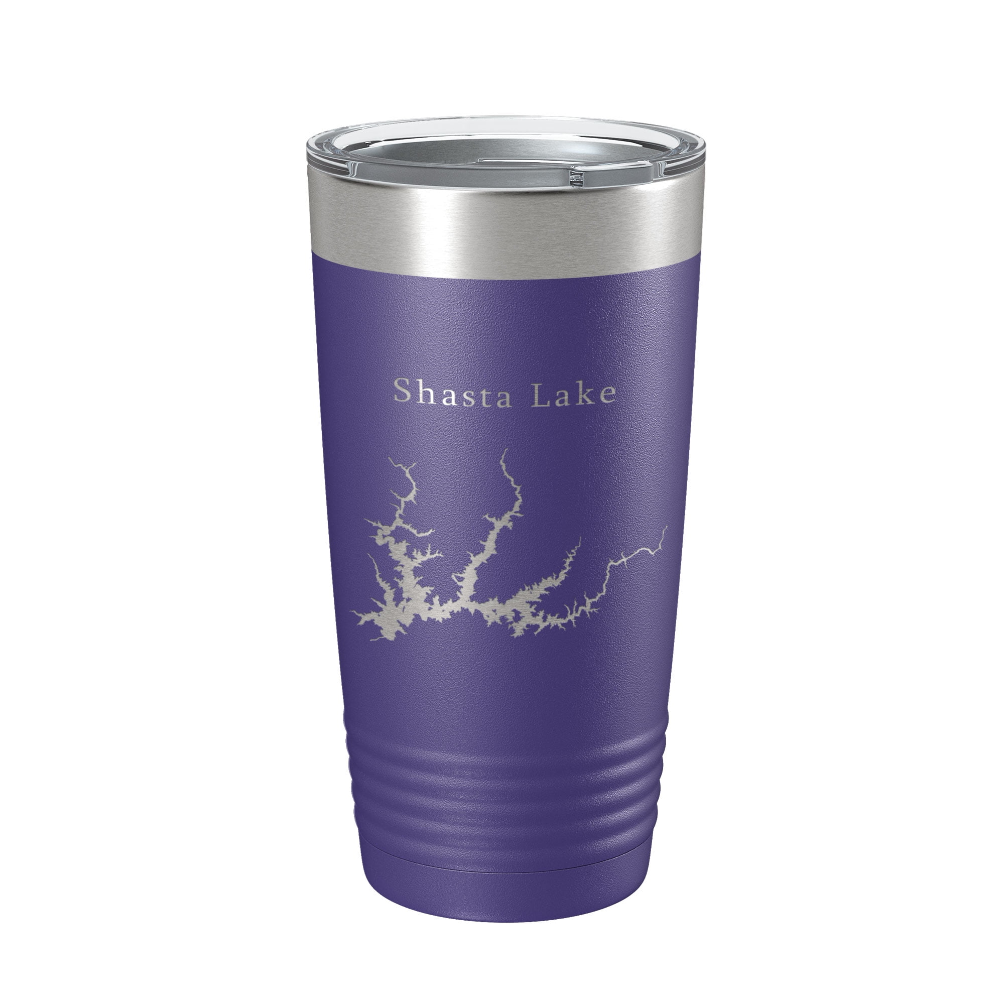Shasta Lake Map Tumbler Travel Mug Insulated Laser Engraved Coffee Cup ...