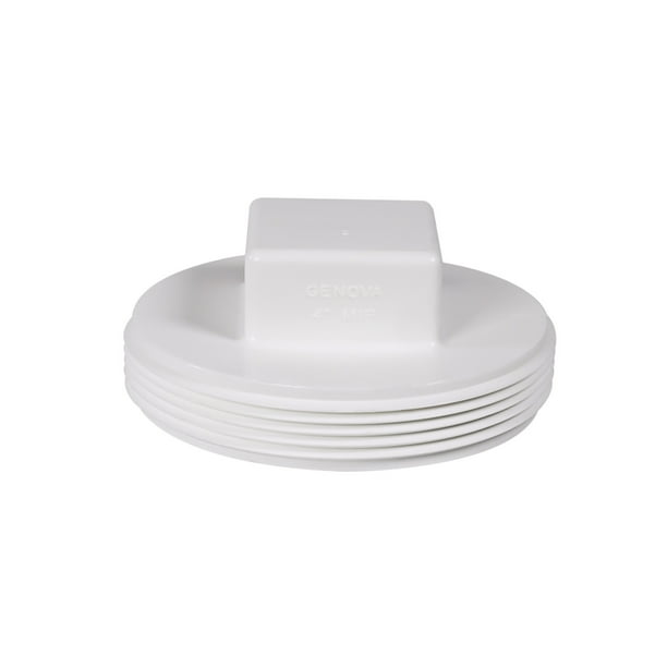 4" Sch. 40 PVC-DWV Threaded Plug (MIP) by Genova Products - Walmart.com ...