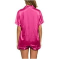 Patlollav Womens Clearance Women Silk Satin Pajamas Set Two Piece