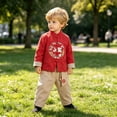 TAmten Kids Boys KungFu Outfit Size 5-6 Years Embroidery Tang Uniform ...