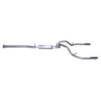 Patriot Series Cat-Back Dual Split Exhaust System System, Black Ceramic ...