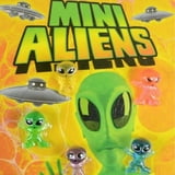 Mini Alien 100 Mini 1" Tall Figurines, 5 Colors, 5 Poses, Party Favors ...