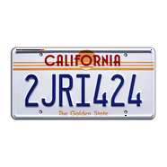 Back to the Future | DeLorean Time Machine | OUTATIME | Metal Stamped ...