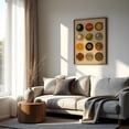 Affixzi Vintage Pop Culture Art Print: Retro Round Objects for Unique ...