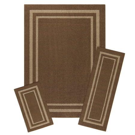 Mainstays Frame Border 3-Piece Area Rug Set - Walmart.com