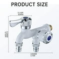 Xubond Sink Faucet, Outdoor Antifreeze 2 Way Faucet Du Al Quick Opening ...