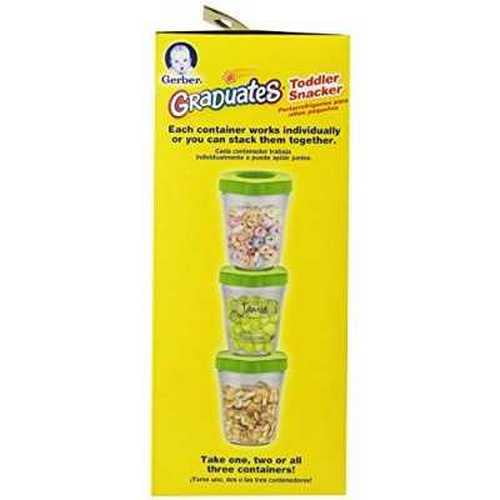 NUK Gerber Graduates Toddler Snacker Container, Stackable for travel ...