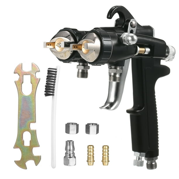 Electric paint sprayer,Silver Air Powered Nozzle Dual Heads Dual Heads ...