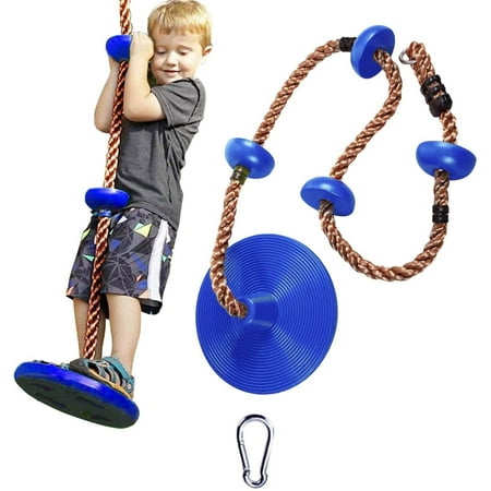 Climbing Rope Tree Swing with Platforms and Disc Swings Seat ...