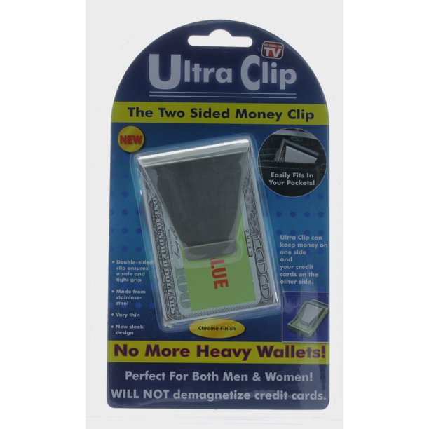 Tekno - Ultra Clip Two Sided Money Clip Wallet Credit Card ID Holder As ...