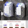 Bathroom Wipes Holder, 2PCS Wall-Mounted Wipe Storage Box, Acrylic ...
