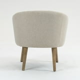 Mainstays Curved Textured Accent Chair, Beige - Walmart.com