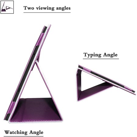 ZTE ZPad 10 Inch Tablet Case,Bige PU Leather Folio 2-Folding Stand ...