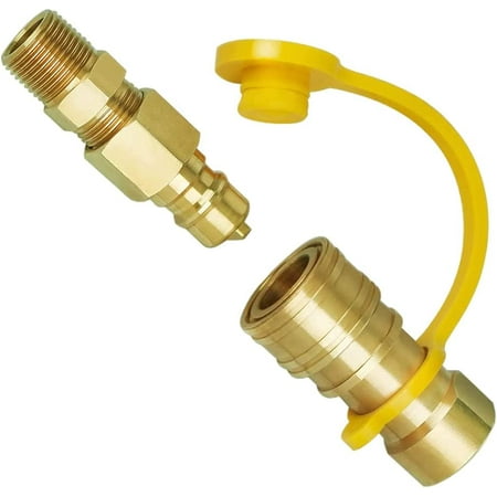 Propane Quick Connect Fittings Brass 3/8 Inch Natural Propane Gas Grill ...