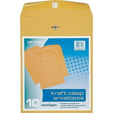 Mead Heavyweight Large Clasp Envelopes, 9x12 inch, 20 Count - Walmart.com
