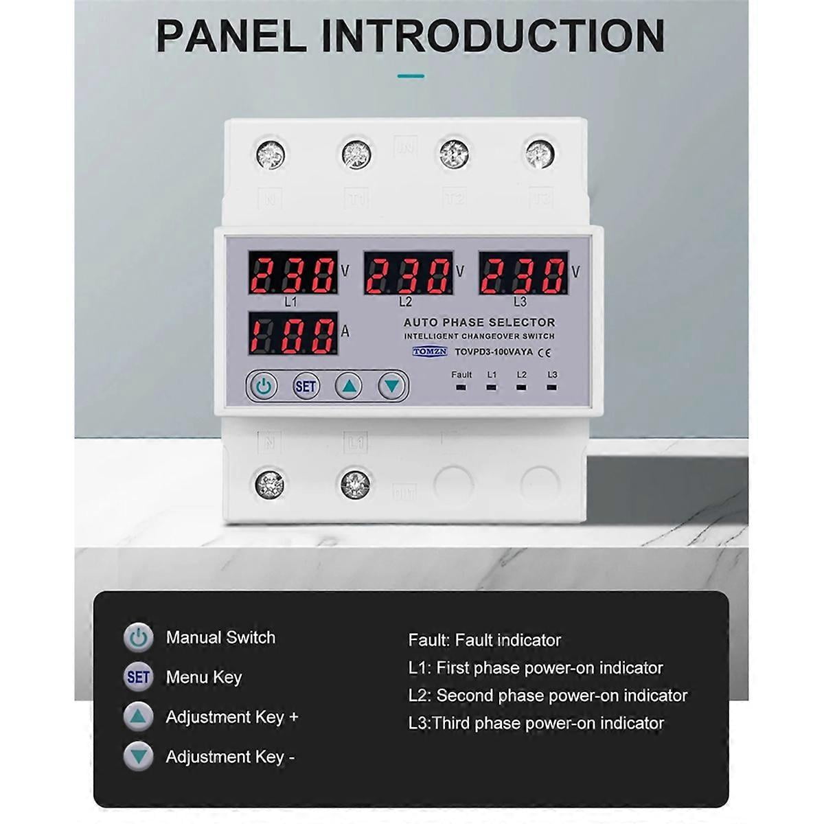 100A 3 Phase Voltage Protection Relay | Walmart en línea