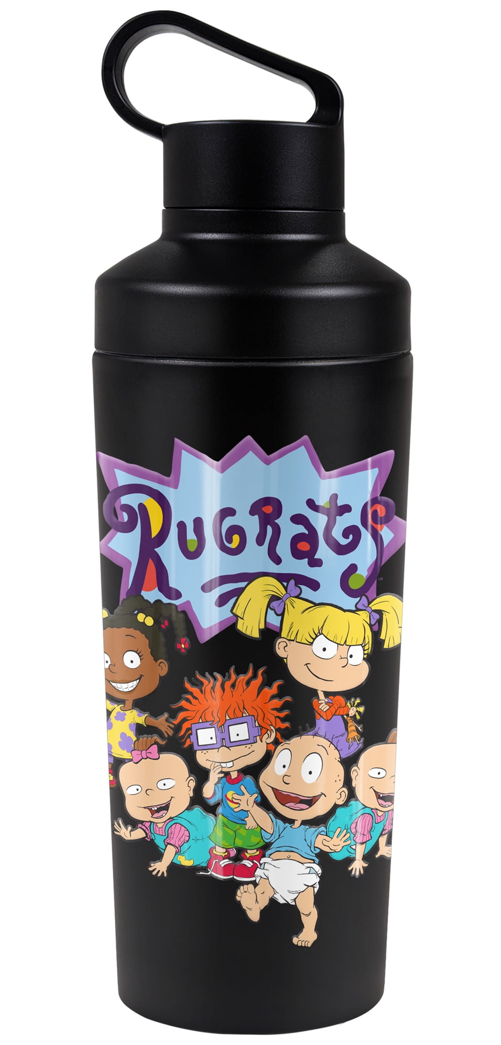 Rugrats Official Rugrats Group 18 oz Insulated Water Bottle, Leak ...