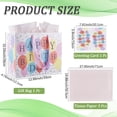 1 Set Happy Birthday Rectangle Paper Gift Tote Bags Shopping Bags with ...