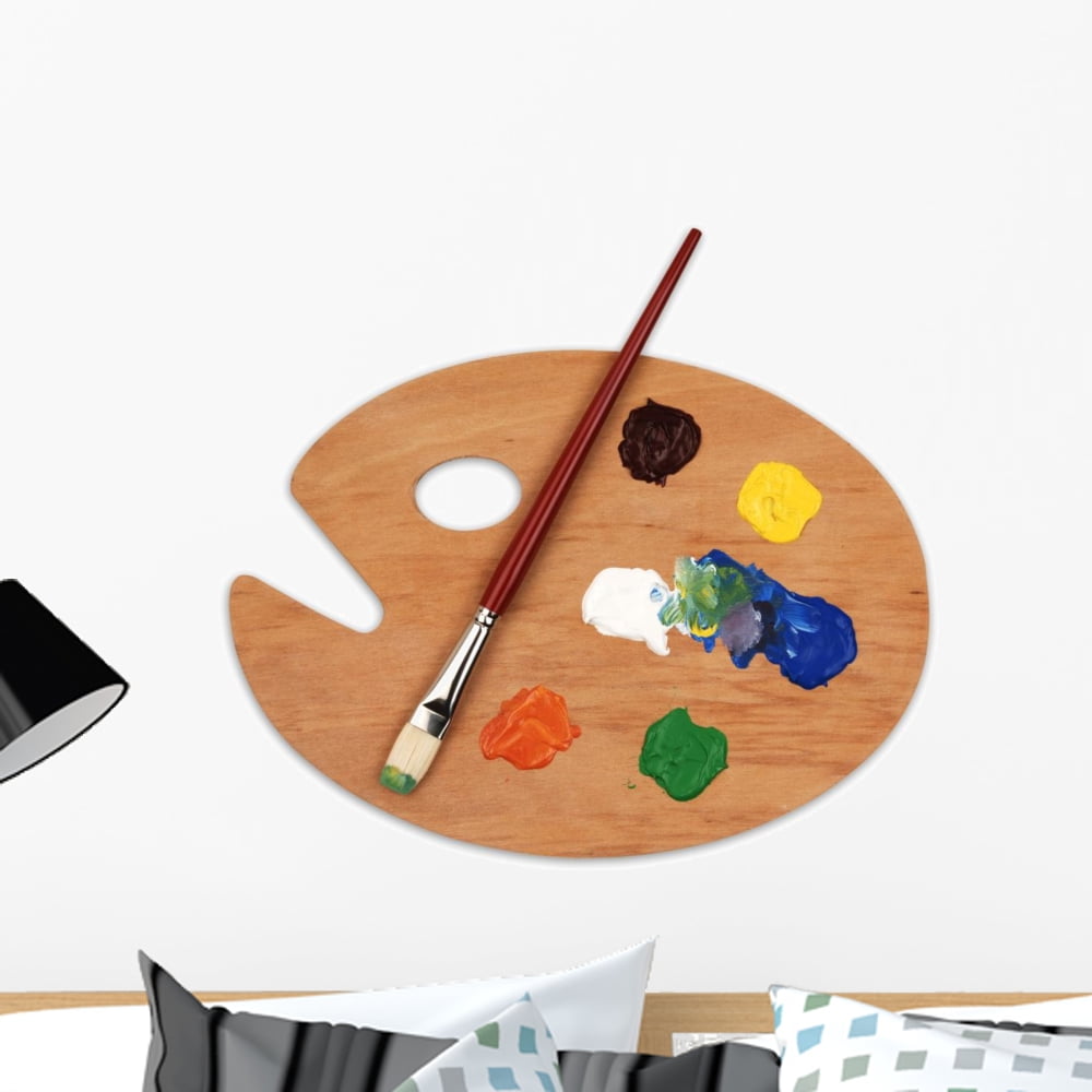 Art Palette Wall Decal by Wallmonkeys Peel and Stick Graphic (24 in W x ...