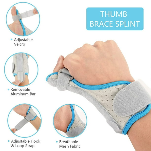 Thumb Splint Brace Reversible Thumb & Wrist Stabilizer Splint for Thumb Trigger Finger Arthritis ...