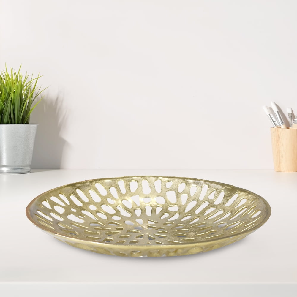 Handmade Decorative Gold Color Coated 5.51 x 5.51 x 1.37 Inches ...