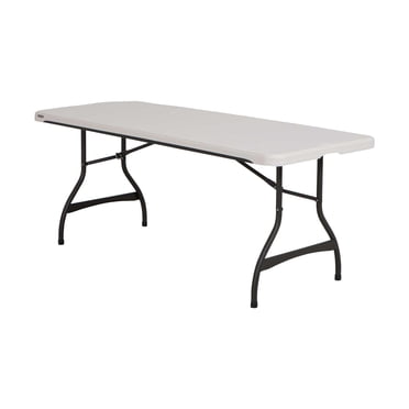 Lifetime 5 Foot Fold-in-Half Camping Folding Table, Indoor/Outdoor ...