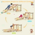 Costway Indoor Kids Activity Wooden Climbing Toys, Preschool Jungle Gym ...