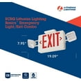 Lithonia Lighting Ecrg Basics Emergency Light Exit Combo With Remote