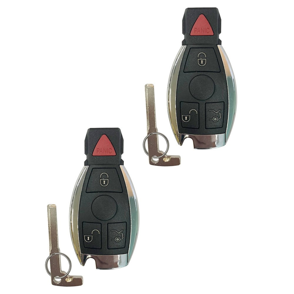 2 Keyless Entry Remote Car Key Fob Control for Mercedes-Benz IYZ3312 ...