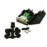 Serial Port DB9 Male RS232 Connector to Terminal Board Module w/Hood ...