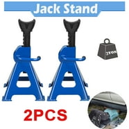 TCE Steel Jack Stands: 3 Ton (6,000 lb) Capacity, Blue, 1 Pair ...