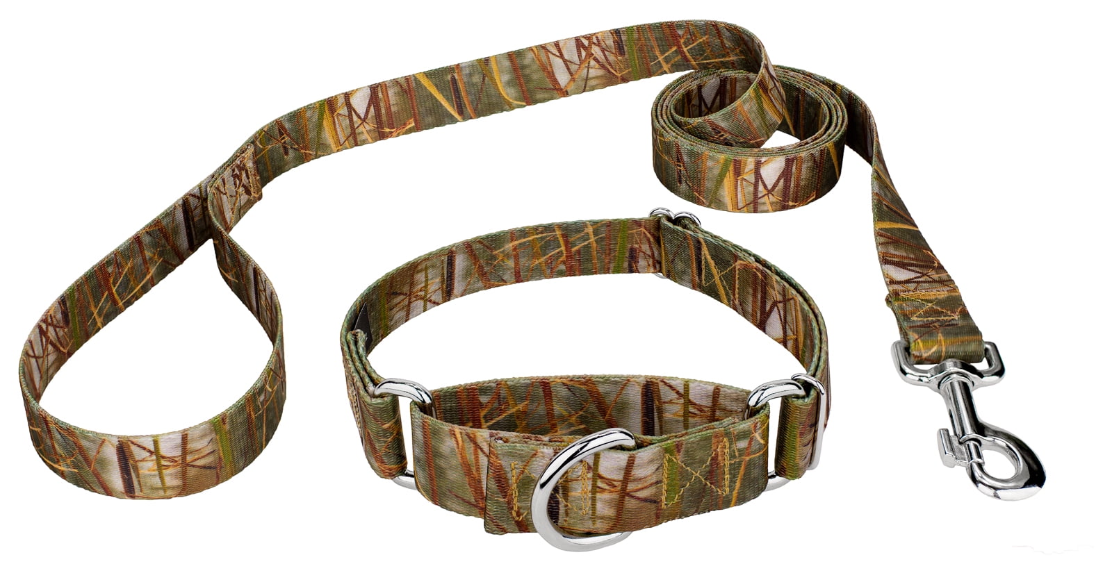 Country Brook Petz® Waterfowl Camo Martingale Dog Collar and Leash ...