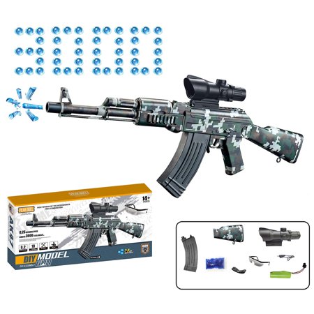 Electric Gel Ball Blaster Gun Toy Ak47 Eco-friendly Splatter Automatic 3k Water Beads Shoot Team ...