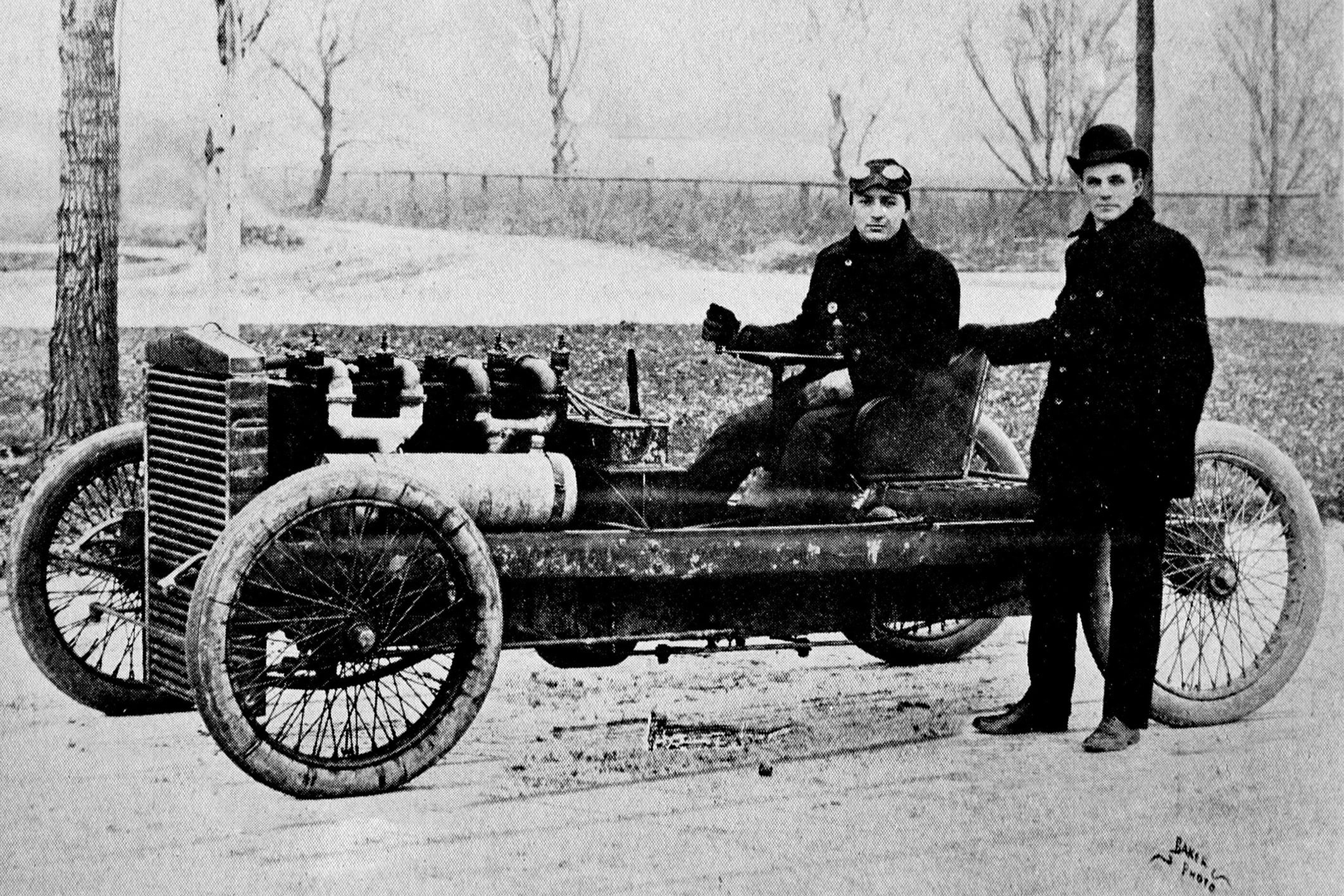 24x36 gallery poster, Henry Ford and Barney Oldfield with Old 999, 1902 ...