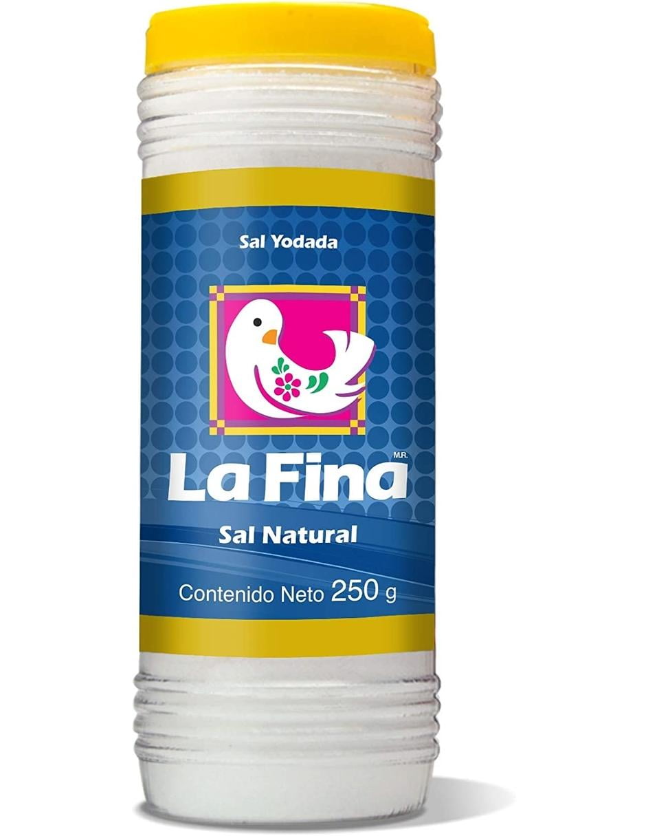 Pack de 16 Sal de Mesa La Fina con Fluor de 250 Gr La Fina Sal con ...