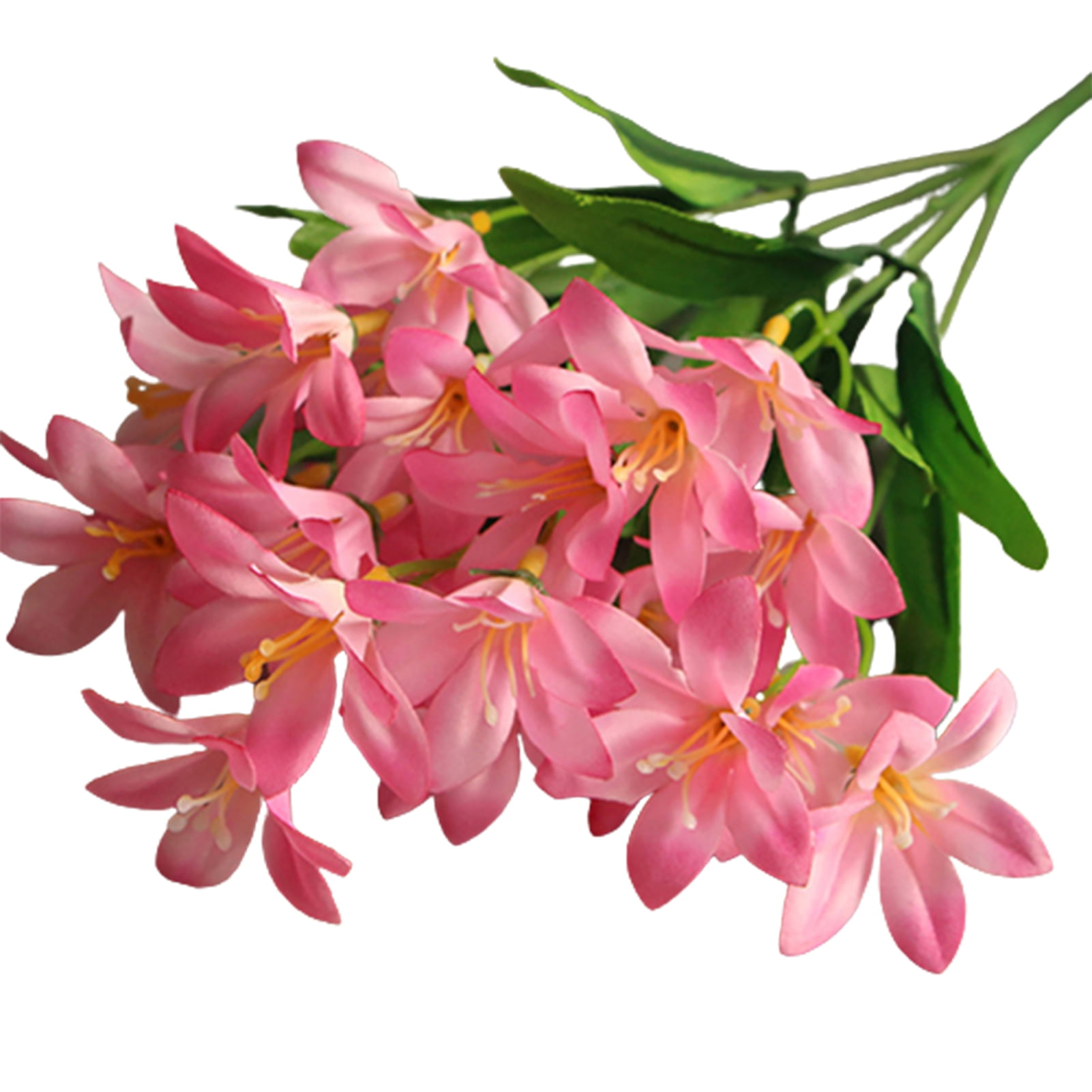 huanledash Lovely Artificial Mini Lily Flower Bouquet Home Wedding ...
