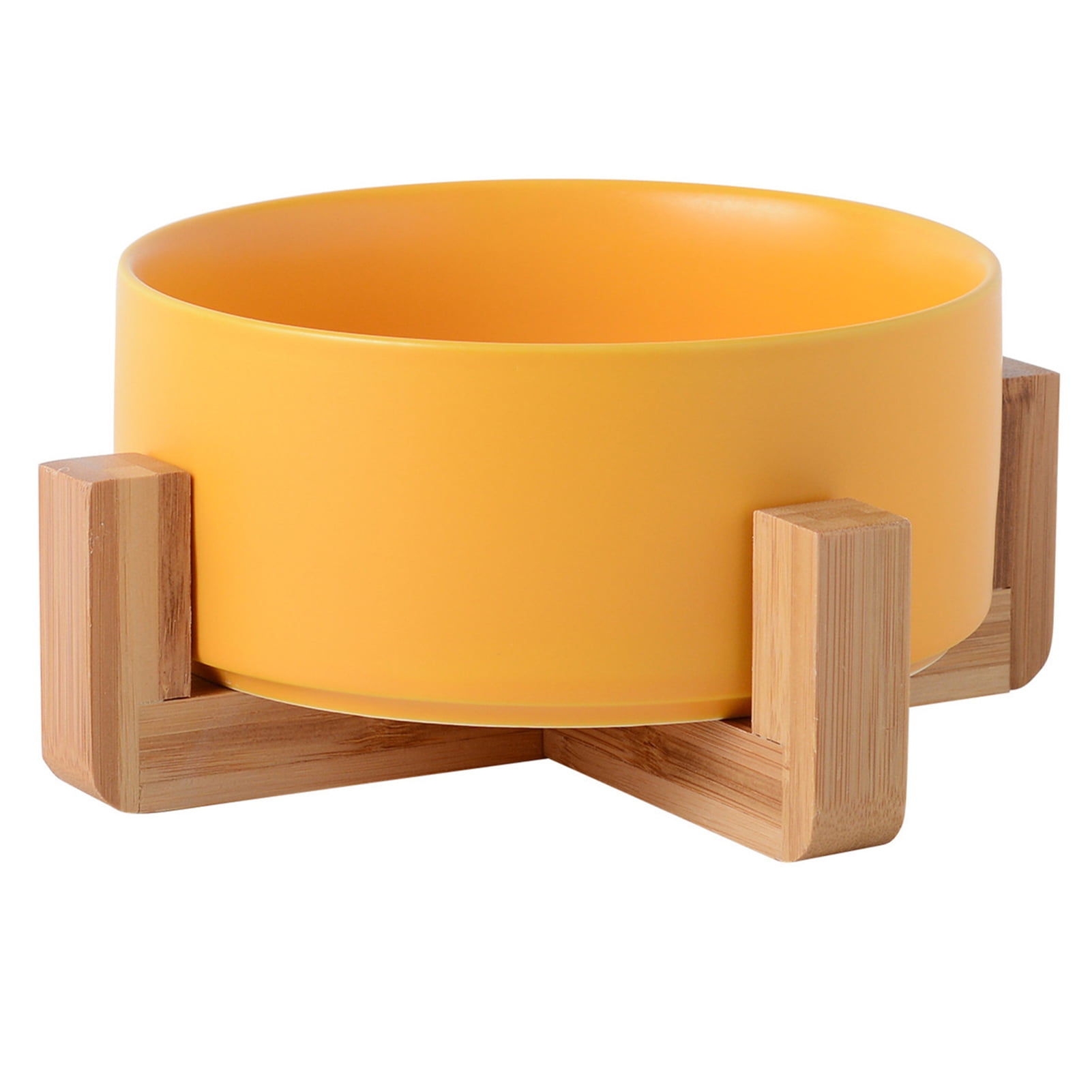 Click here for Zootealy Ceramic Cat Dog Bowl With Anti-Slip Bambo... prices