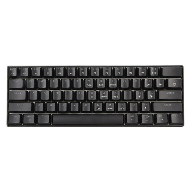 60% Mechanical Gaming Keyboard, 61 Key Compact Mechanical Keyboard With ...