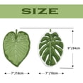 2PCS 11in Leaf Hand Towels for Bathroom Kitchen, Soft Absorbent Kitchen ...
