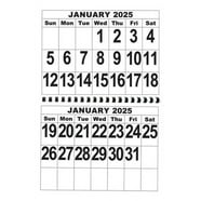 Low Vision Print Calendar- 2025 - Walmart.com