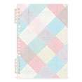 Blue Pink Checkered Pattern A5 Notebook Set of 2 Refillable 60 Sheets ...