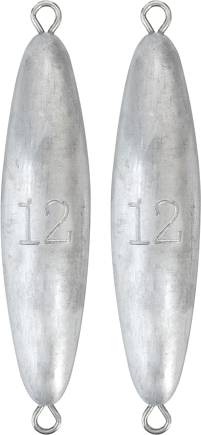 BLUEWING 12oz Torpedo Sinker 2pcs Fishing Weight Sinkers Saltwater ...