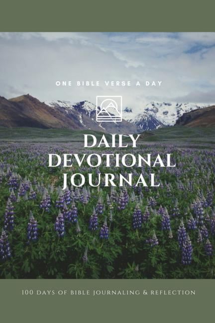 Daily Devotional Journal: One Bible Verse a Day - 100 Days of Bible ...