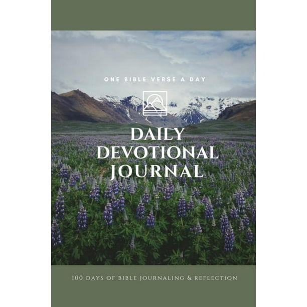 Daily Devotional Journal: One Bible Verse a Day - 100 Days of Bible ...