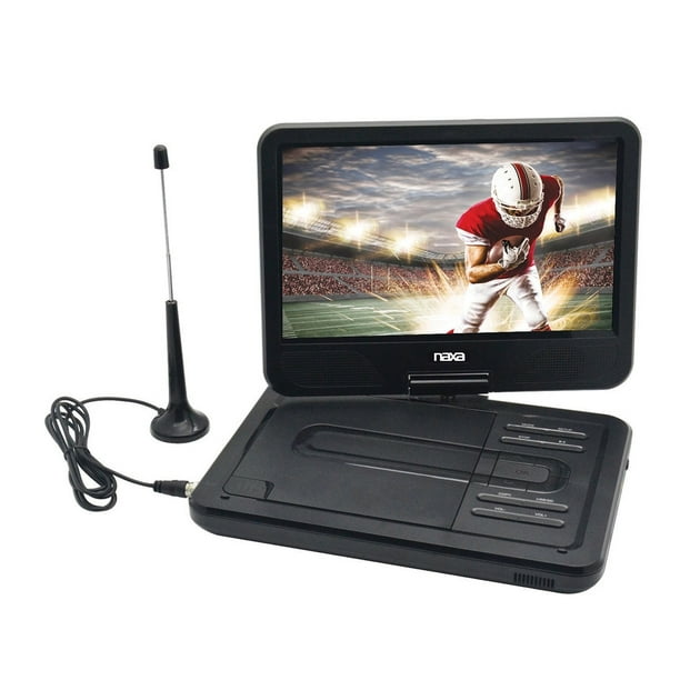 10” TFT LCD Swivel Screen Portable DVD Player with TV, USB/SD/MMC ...